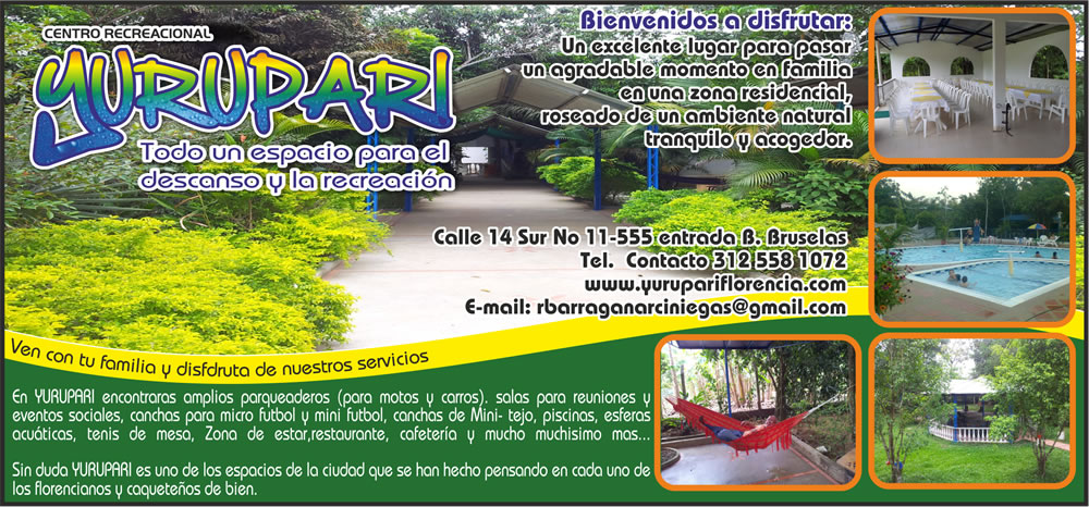 CENTRO RECREACIONAL YURUPARI - Las Páginas Amarillas en Colombia.com 2026